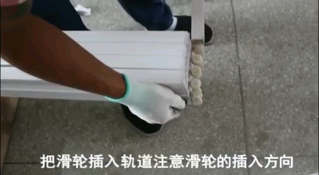 pvc折叠门安装视频