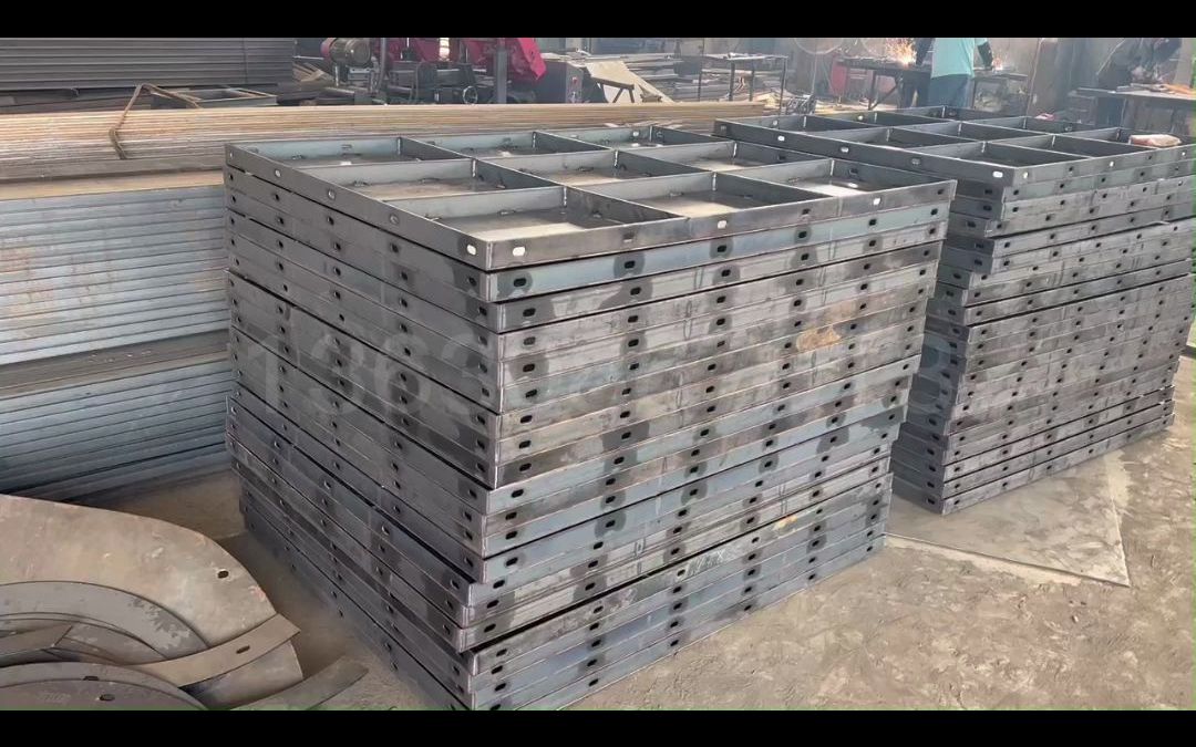 现浇风电基础模板 混凝土风力发电基础模具 现场施工 不变形