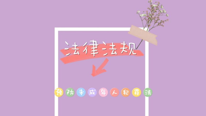 法律法规——预防未成年人犯罪法