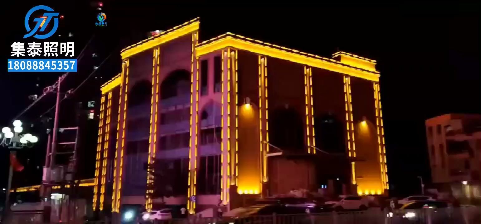 DMX512线条灯动态效果亮化工程