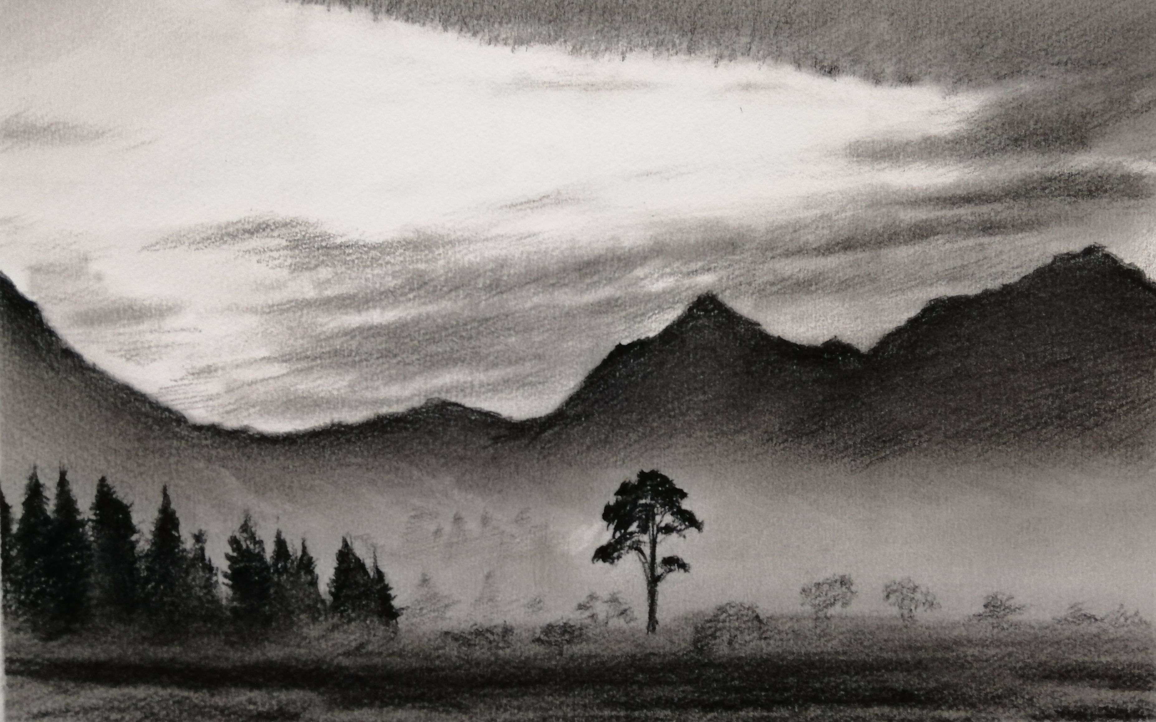 【零号素描法则】三分钟教你画风景,学会算我输!