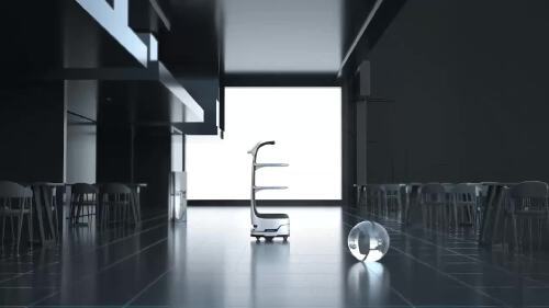 送餐机器人三维动画产品动画宣传片