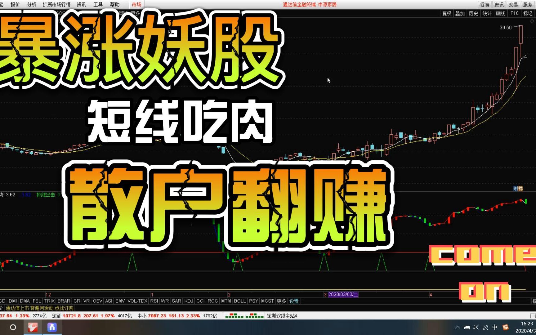 散户也能轻松做到翻倍妖股,通过一个指标捕捉妖股,三分钟学会轻松抓...