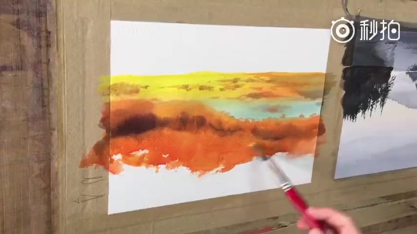 黄老师十分钟教你画一幅浓郁的朝霞,霞光万丈!