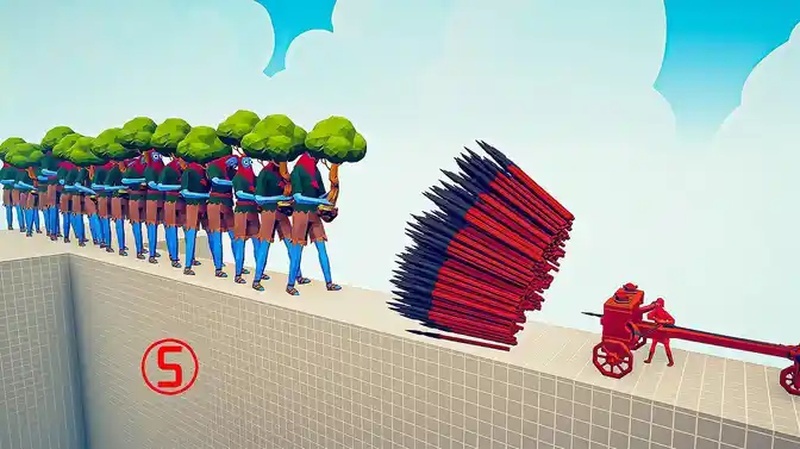 全面战争模拟器:超级射手vs树巨人小队5