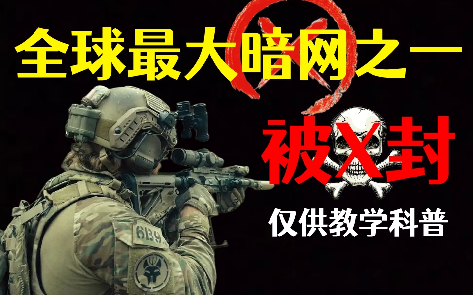 全球最大暗网组织被封禁,网警也不是吃素的!(本视频提供教程网络安全/...