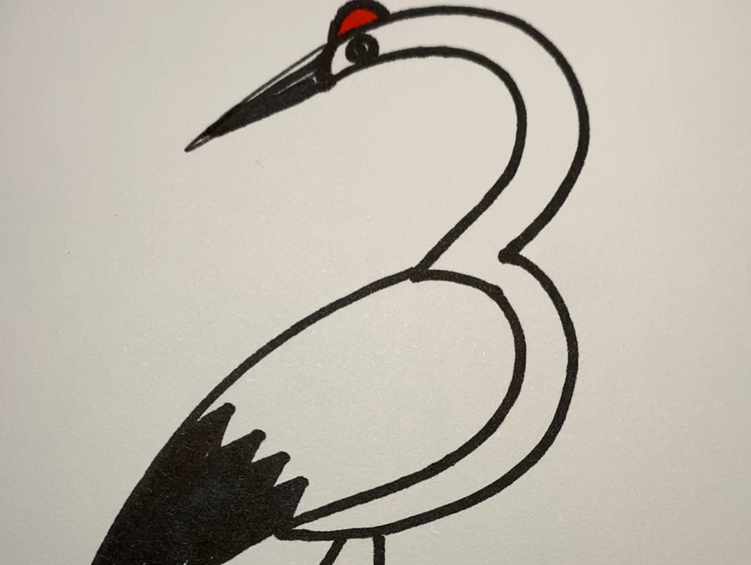 用数字3和4就可以画出好看的～丹顶鹤。