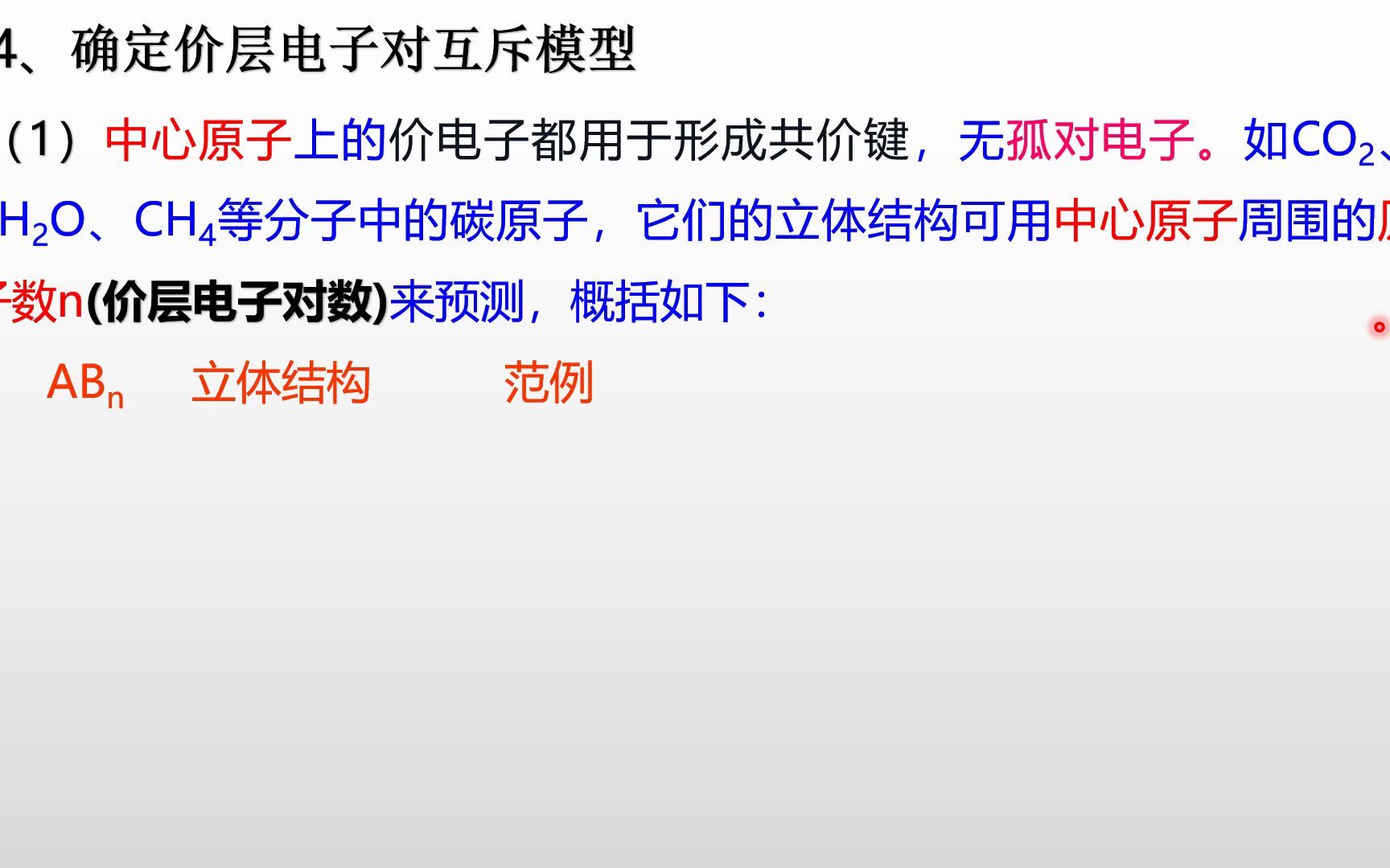 价层电子对互斥模型(结构化学系列12)