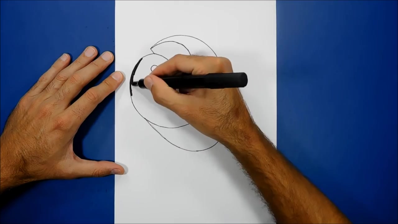 【手绘】画3D艺术品,阴阳太极图