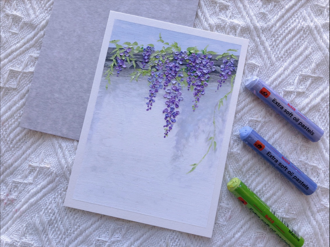 〖油画棒〗沉浸式教程～紫藤花蔓～