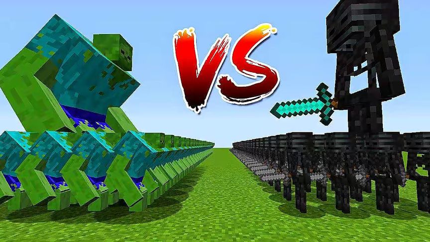 【我的世界】僵尸vs所有敌对生物