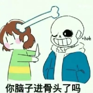 脑子进骨头了 
