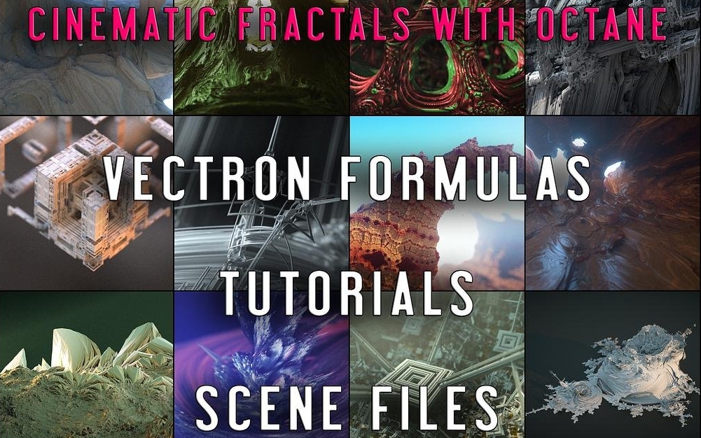 【中英】【OC+C4D+Blender】Gumroad - Octane分形教程 - Cinema ...