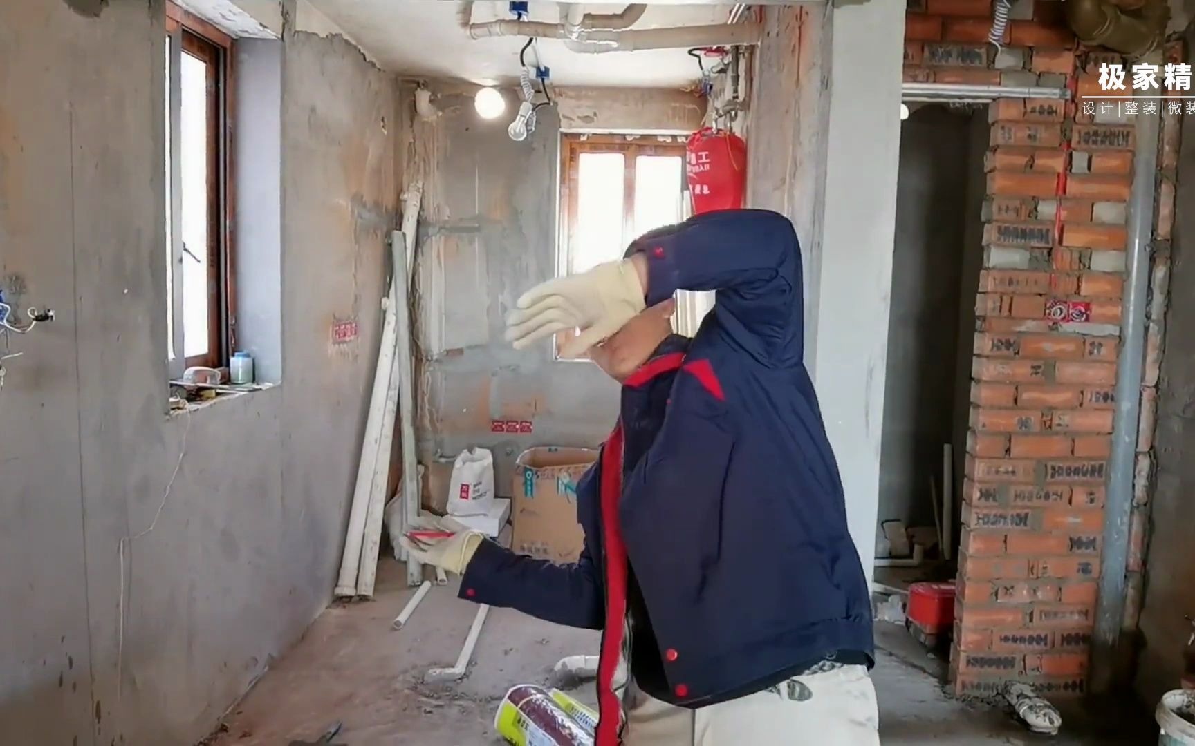 极家精装泥工王建春访谈,来自扬州的54岁老师傅,技艺精湛