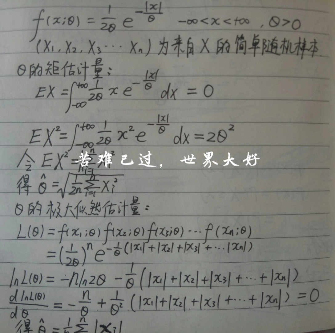矩估计和最大似然估计,久违啦!