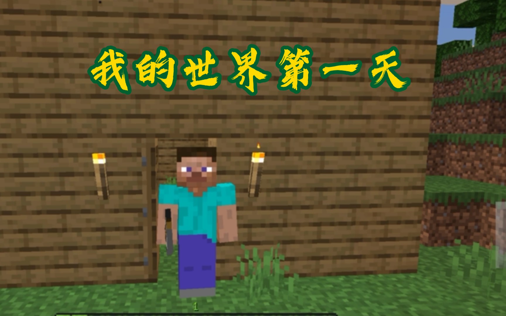 我的《我的世界》第一天_我的世界