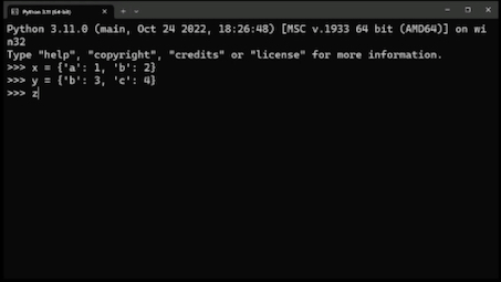 一行代码实现python 合并字典