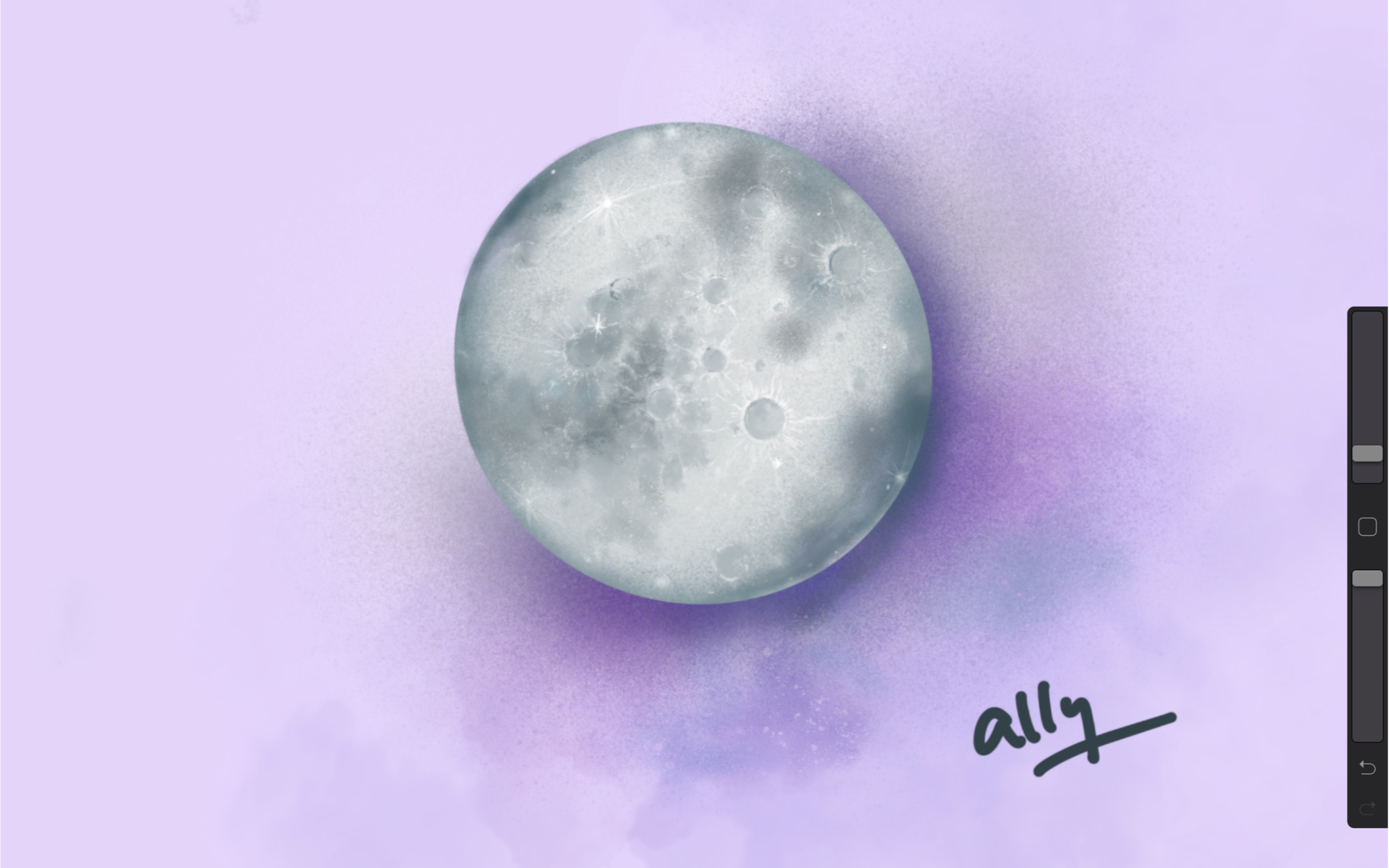 画一个简单的月亮