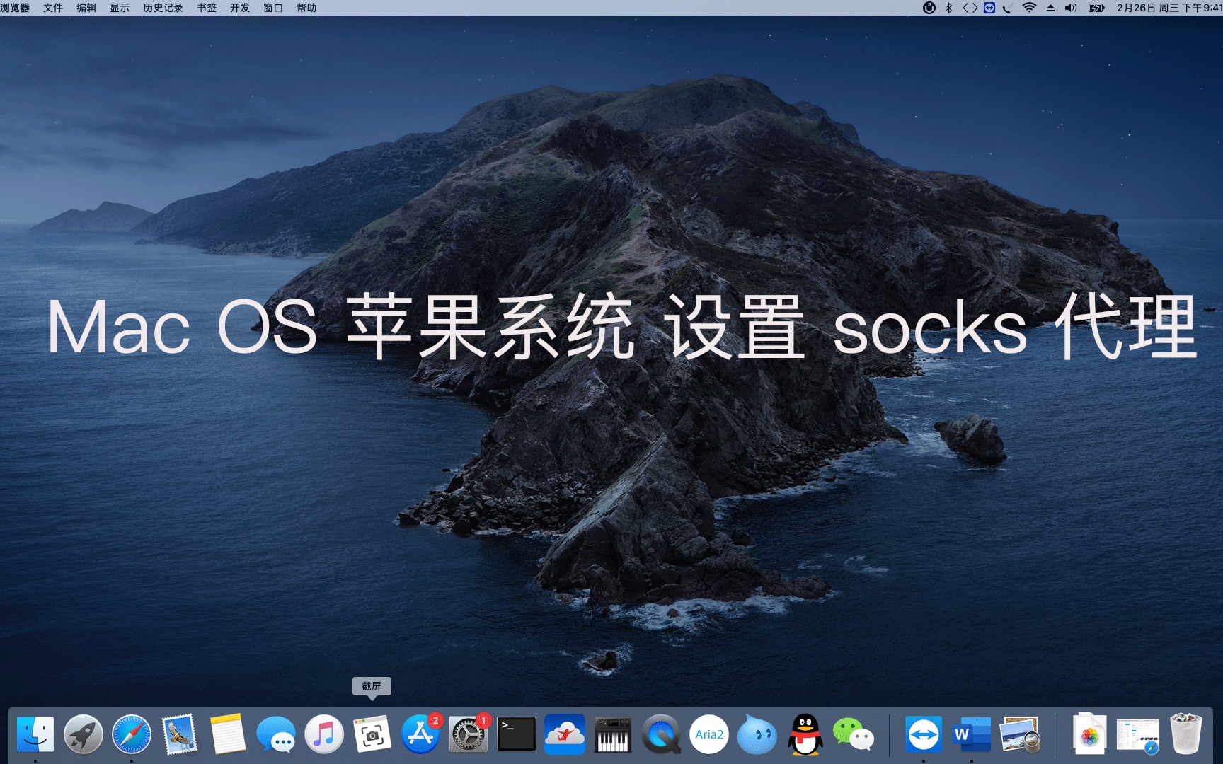 Mac OS 苹果系统设置socks代理 - 90life