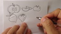 学简笔画教程.水果蔬菜