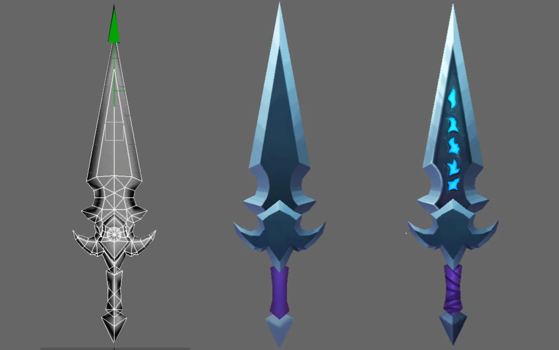 【3DMAX武器建模】匕首全流程完整案例
