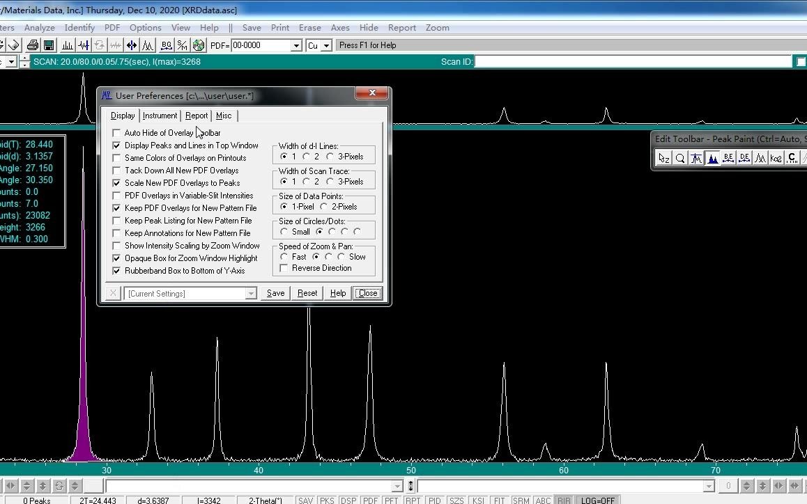 20201210-Jade-XRD-2-晶粒尺寸估算