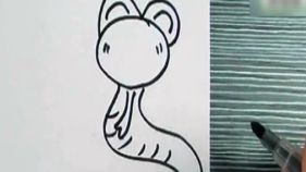 儿童画教学,蛇的简笔画教程