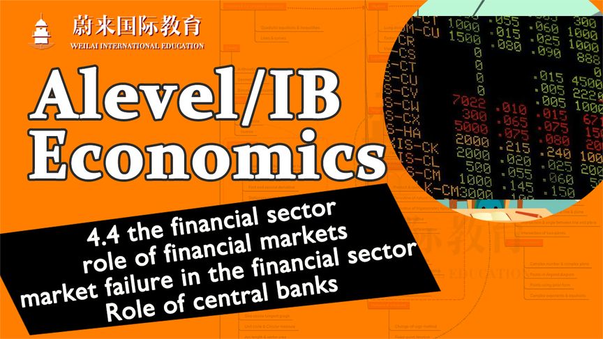Alevel经济/IB经济基础:国家金融部门的作用和职能
