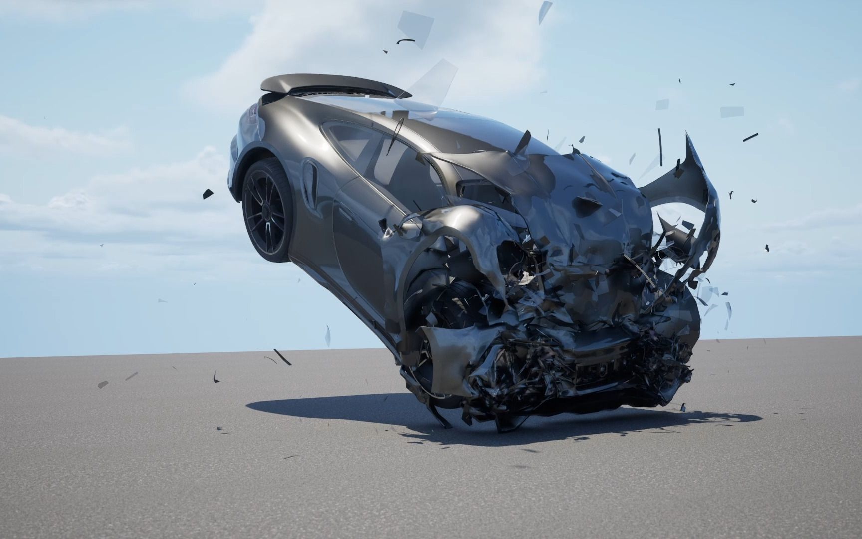 自学UE5.1模拟汽车撞击动画资源分享