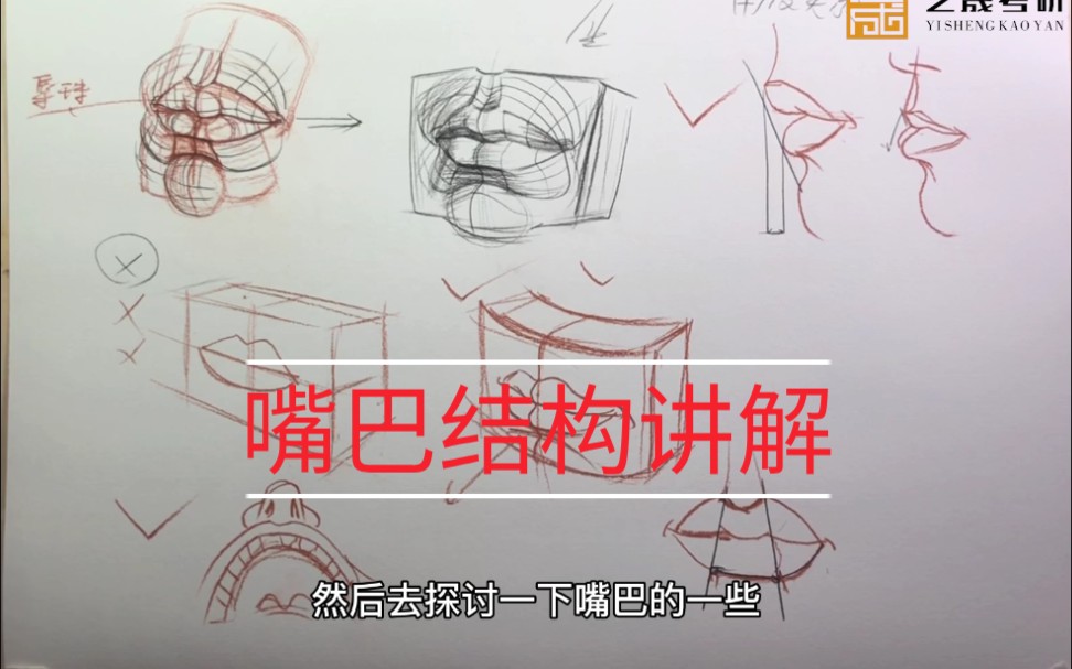 20分钟教会你如何画嘴