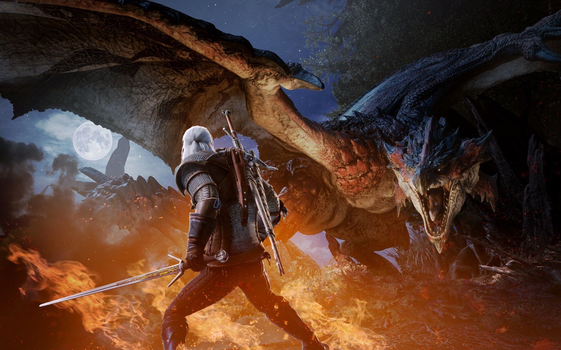 ...【巫师3】古代树森林的异变调查 大剑实况 全主线支线任务实况流程