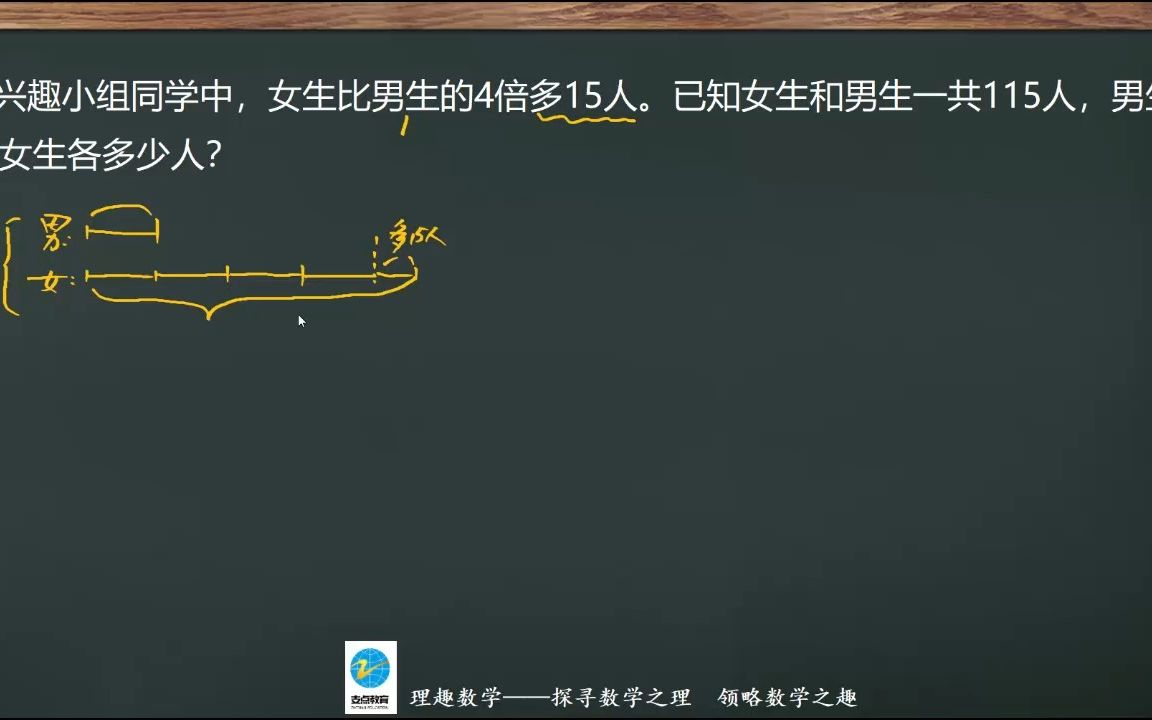 四年级(5)和倍、差倍问题(比整数倍多或少一些)