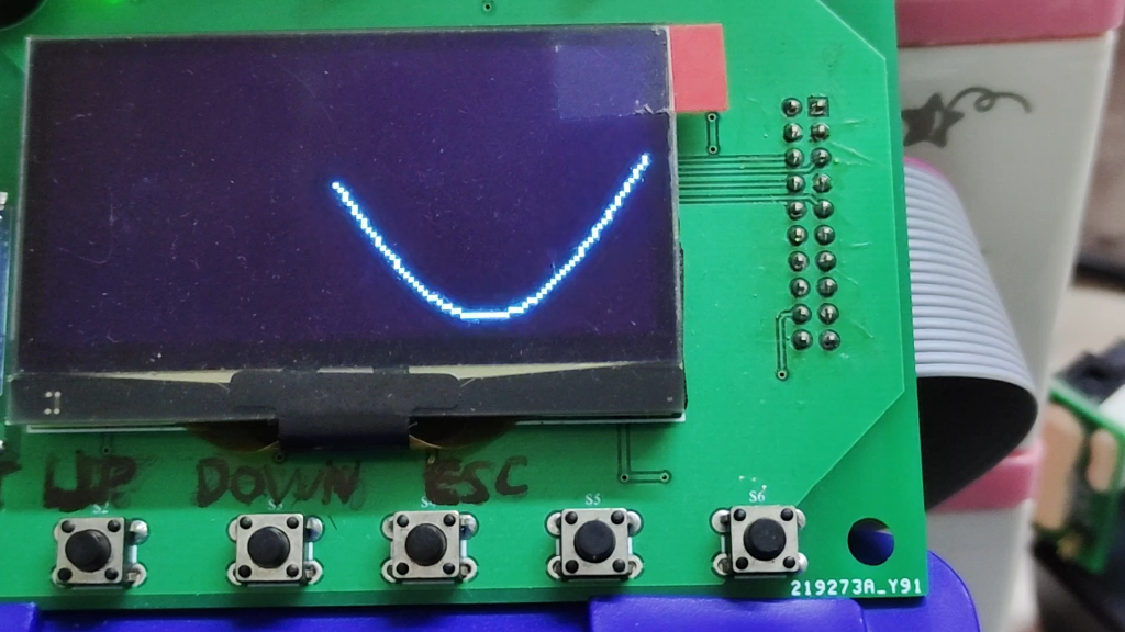 基于STM32F103_OLED硬件的简易菜单界面设计6-正弦波左右上下...