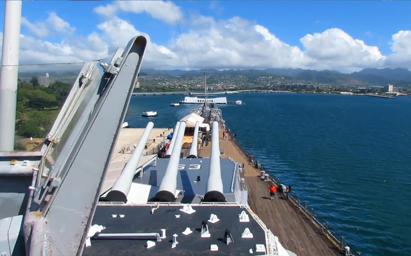 【夏威夷/珍珠港】登舰参观衣阿华级战列舰 — "密苏里"号(BB-63)(...