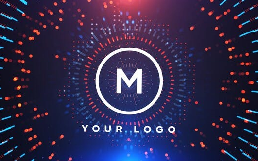 AE模板-音频效果音乐波形特效的公司企业品牌商品店铺标志动态...