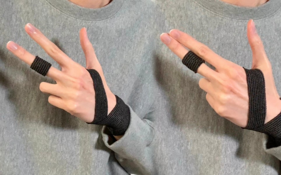 【手控】护指绷带买到了 那我戴上试试吧