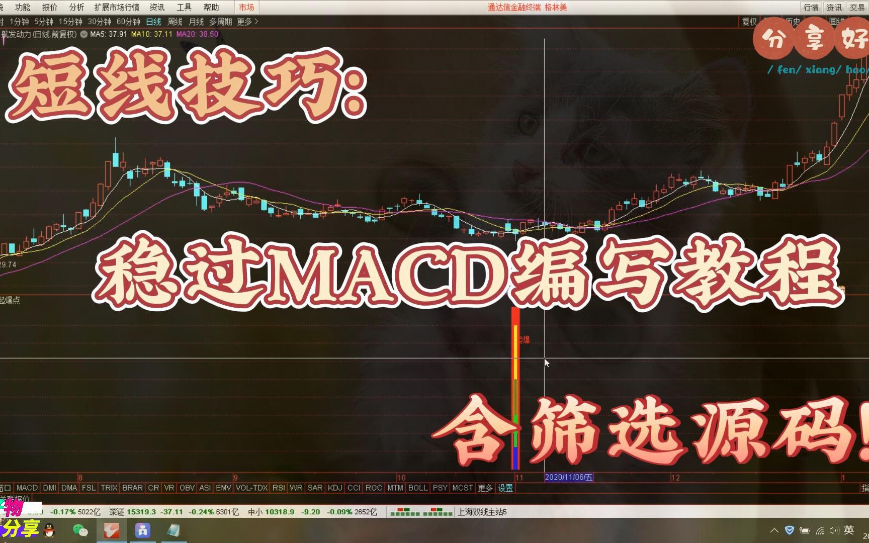 ...一个指标选8只牛股12个涨停板,收益翻倍,稳过MACD公式编写教程,...