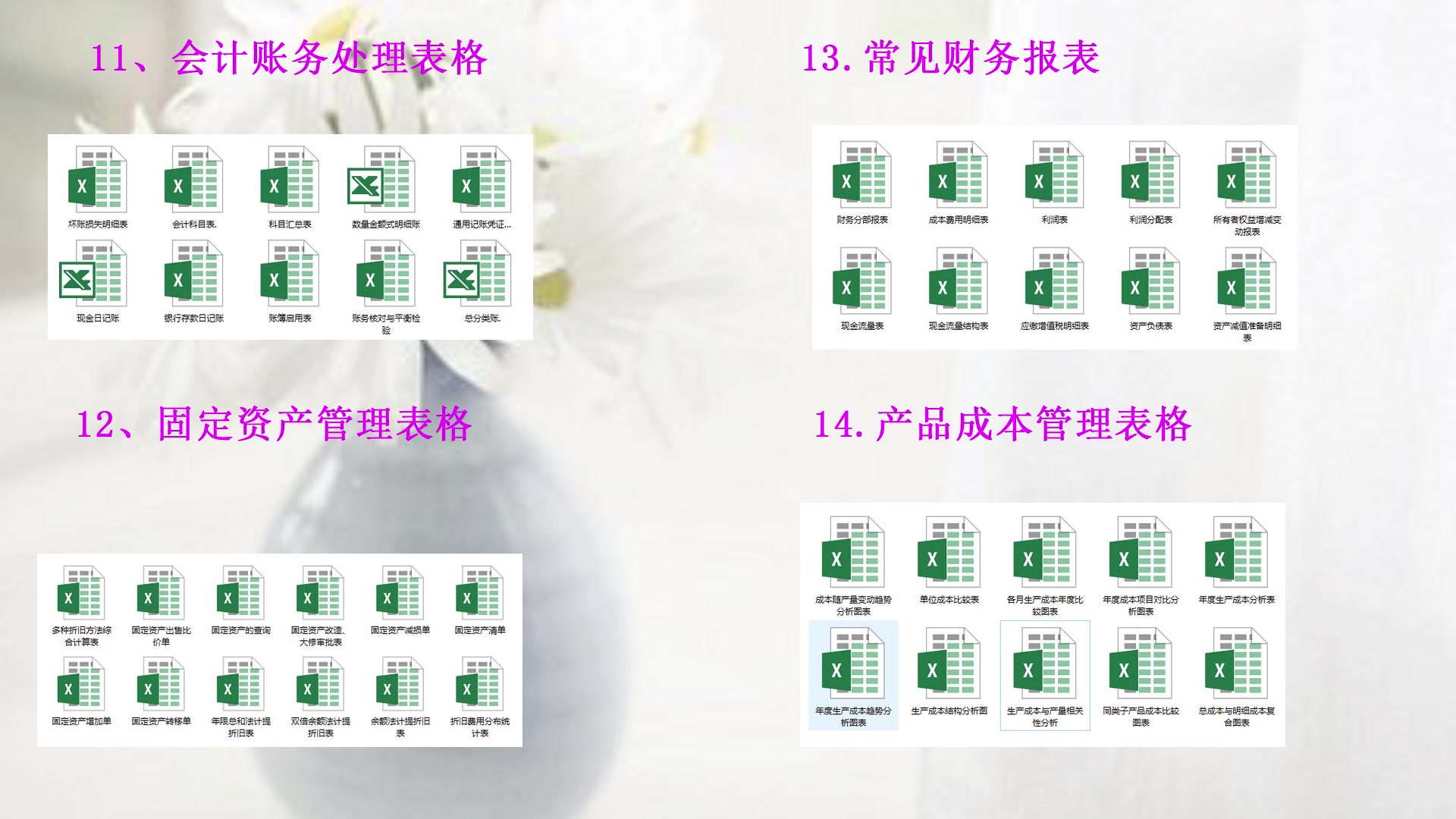 要想做一名优秀的会计,送你20套Excel表格模板!升职加薪不是梦!