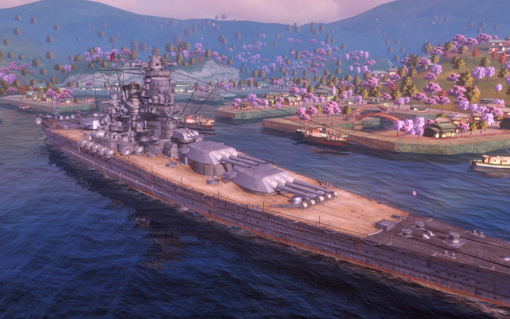 【战舰世界闪击战实况】大和号看海摸鱼