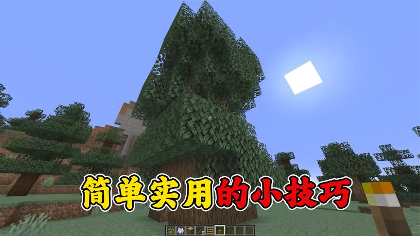 我的世界:盘点那些实用简单小技巧,教你快速制作一个小木屋