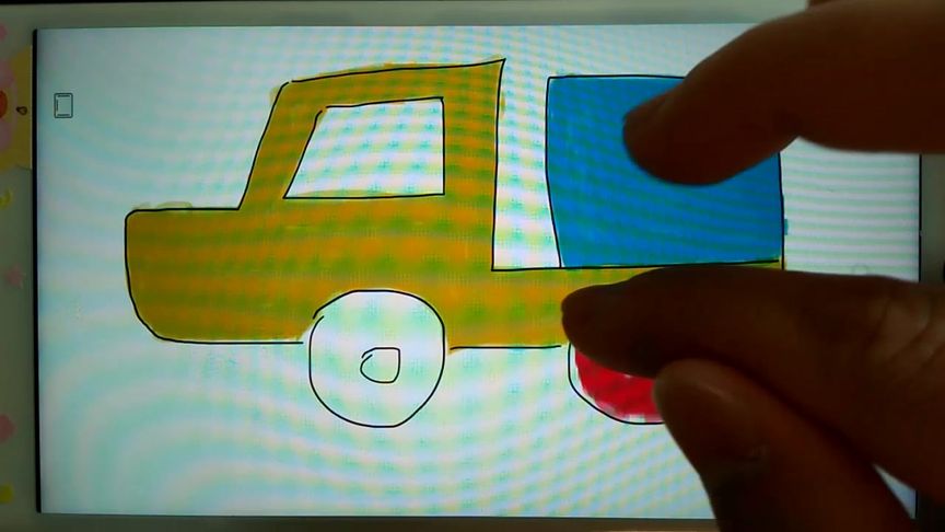 手机简笔画:简笔画一个小卡车