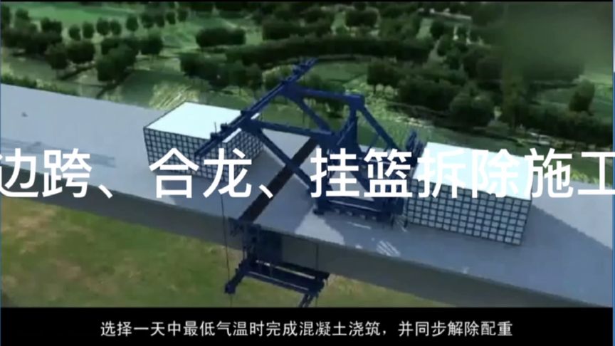 悬臂浇筑法之边跨、合龙、挂篮拆除施工