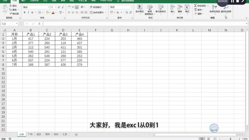 30秒快速汇总多个结构相同的excel表格,sum函数居然还能这么用