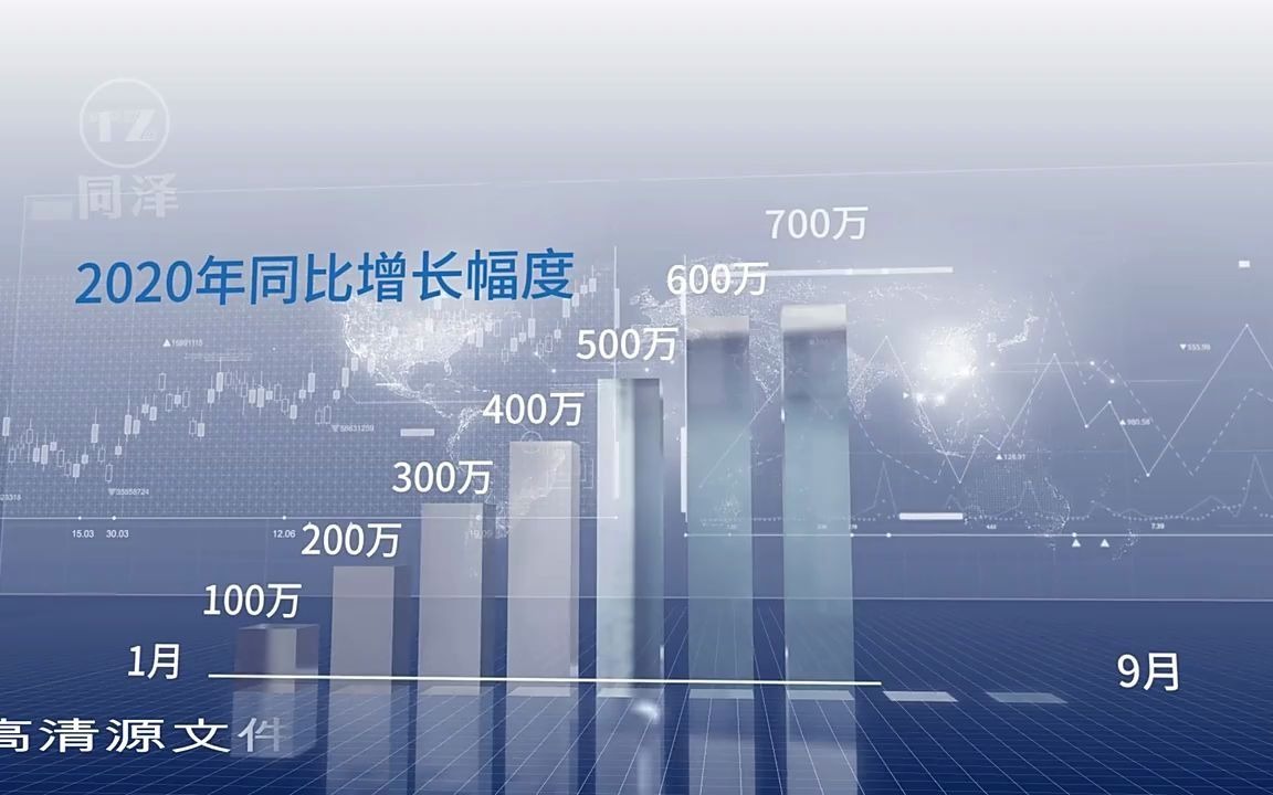 ...震撼大气科技企业E3D三维城市玻璃柱状图数据展示宣传片头AE模板