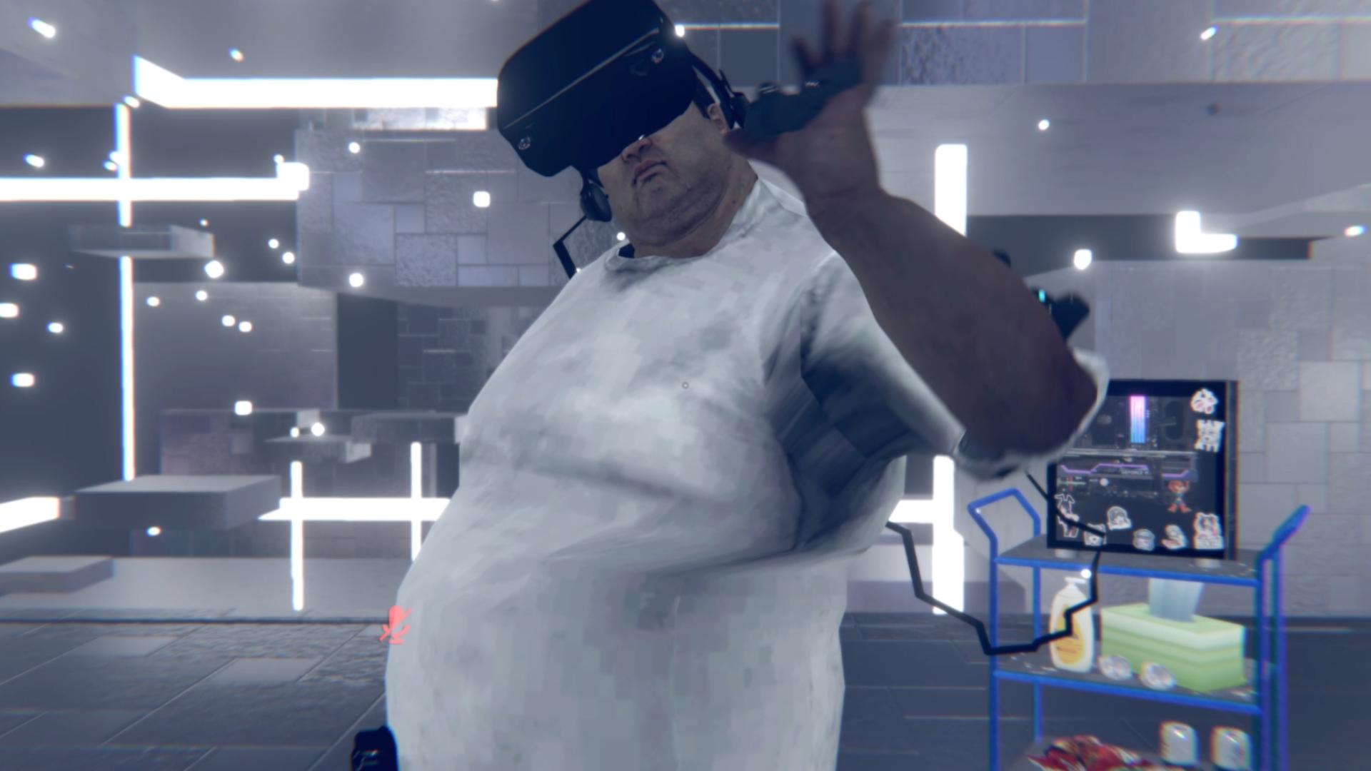 绷不住了!当用了VR和全身追进入VRchat,两款模型现实和虚拟的对比,...