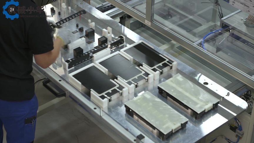 #电动车电池 电池生产线—1 #自动化 #新能源 #动力电池 #科技