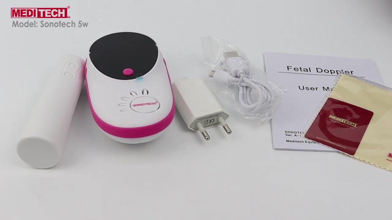 【青岛麦迪特】家用便携式无线胎儿多普勒仪Sonotech 5w