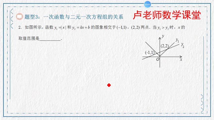 八年级数学:图像法与代数法对比,让学生顿悟,学浪计划
