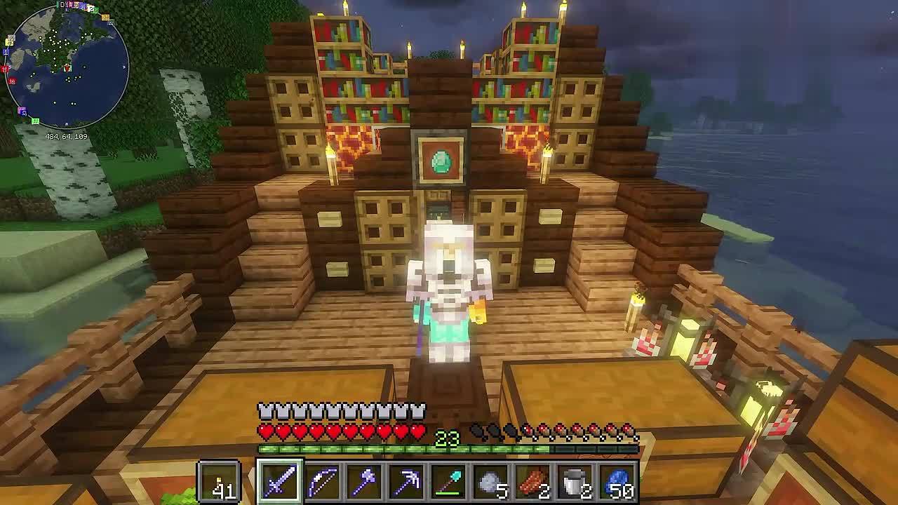 我的世界 火焰解说 实况解说篇 开启夜视寻找振金矿石 #生存