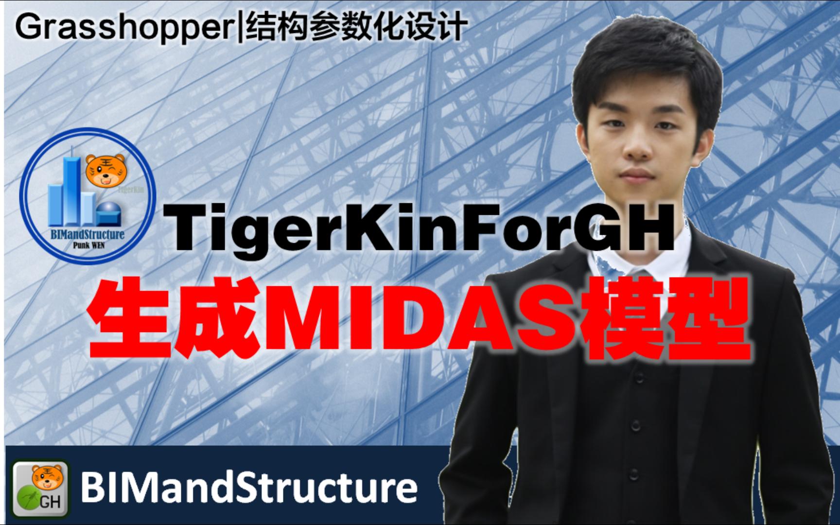 ...MIDAS/GEN,生成MIDAS模型【TigerKinForGH应用实例】